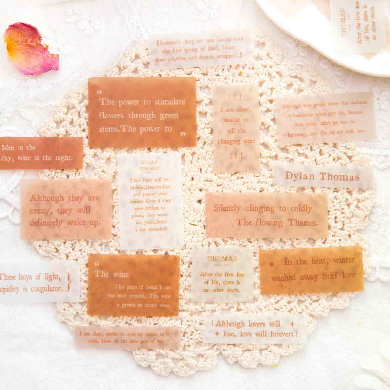 Decorative Quote Vellum Paper for Scrapbooking and Junk Journal – ViVi ...