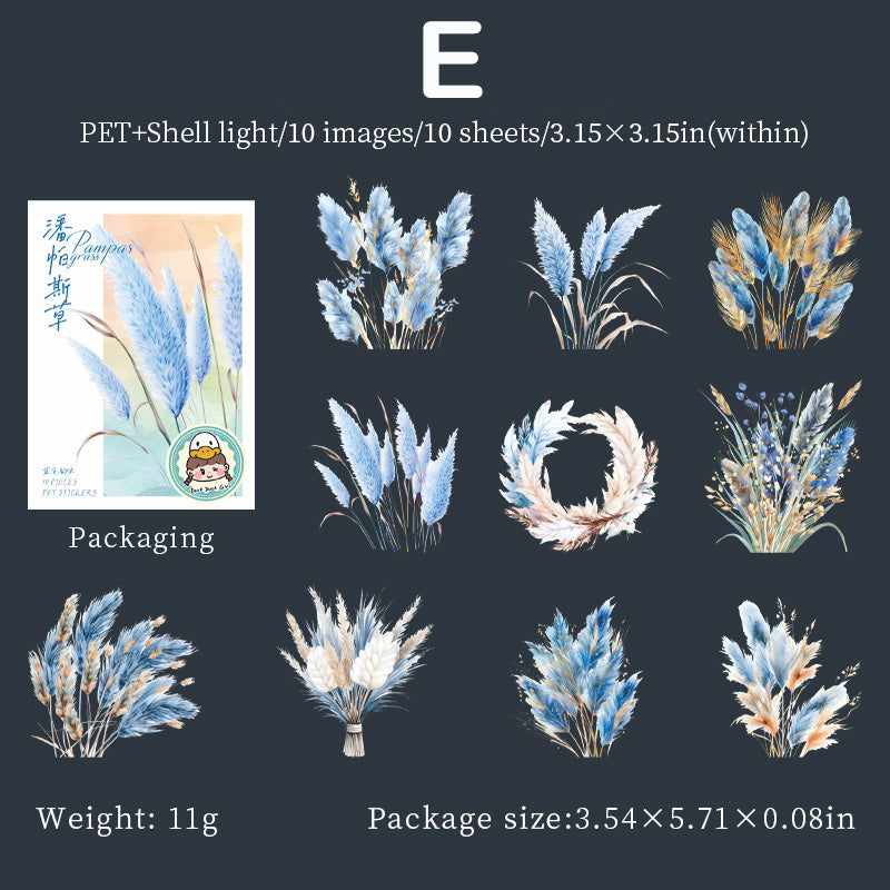 Pampas Grass Sticker – ViVi Stationery