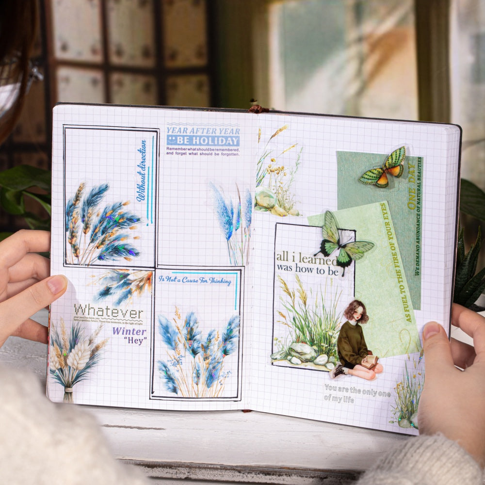 Pampas Grass Sticker – ViVi Stationery