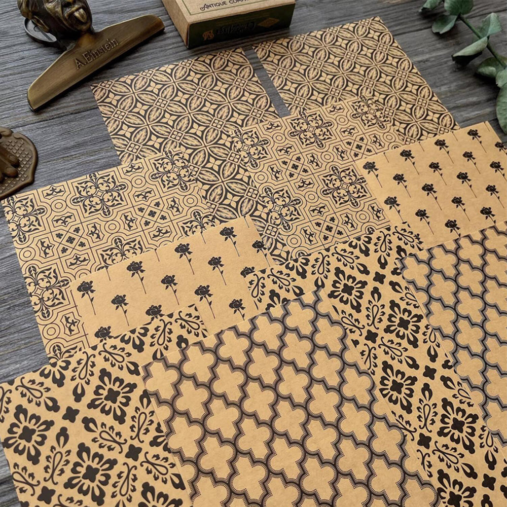 Floral Tile Pattern Background Stickers for Junk Journal – ViVi Stationery