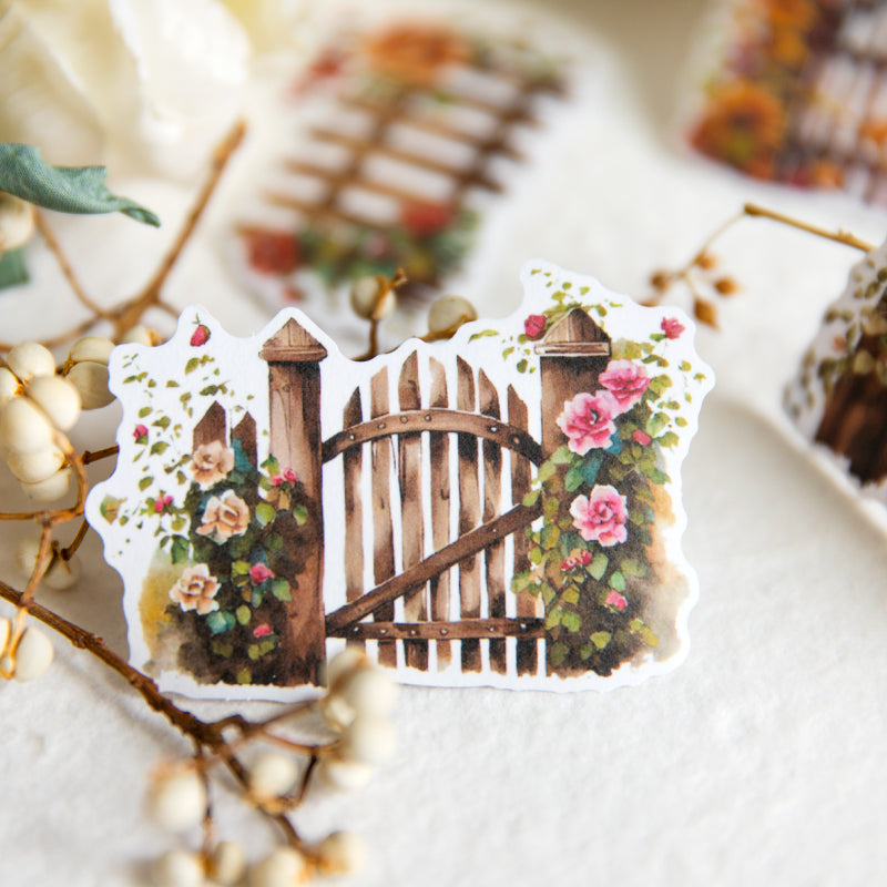 Floral Fence Washi Sticker for Scrapbooking and Journaling – ViVi ...
