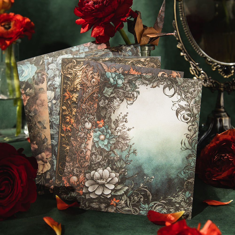 Plant Frame Scrapbook Paper – ViVi Stationery