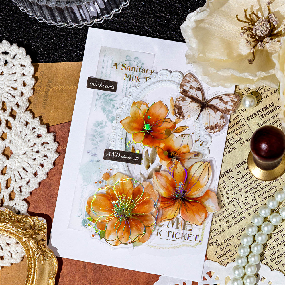 Poetry Flower Sticker – ViVi Stationery
