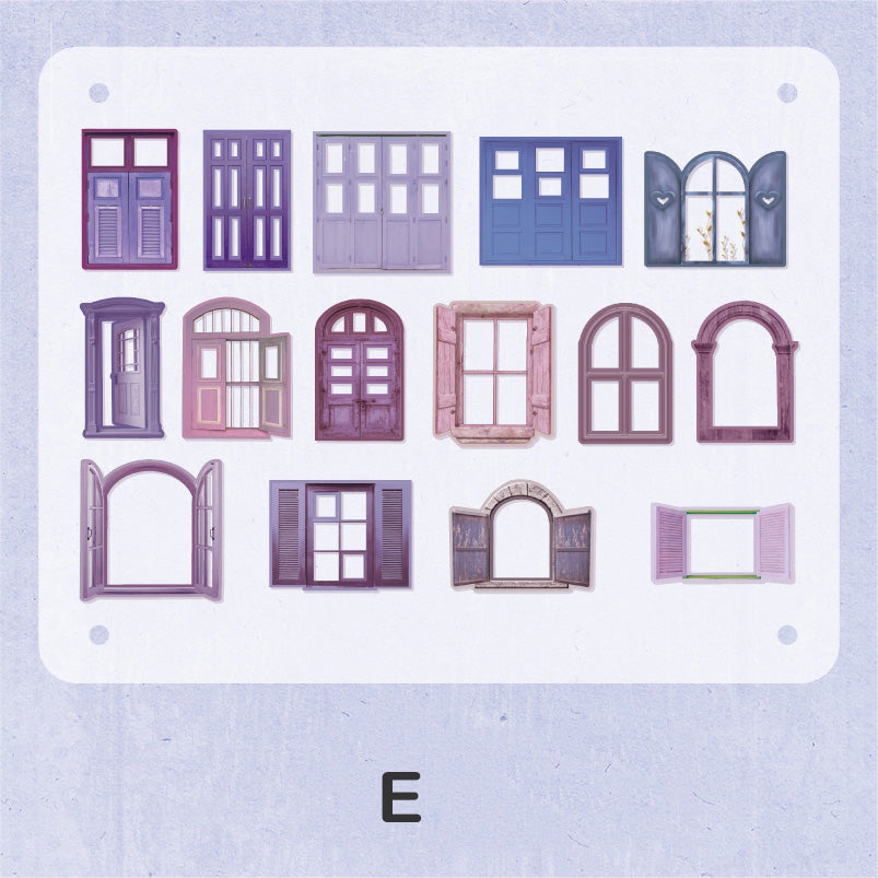 Window and Door Scrapbook Paper – ViVi Stationery