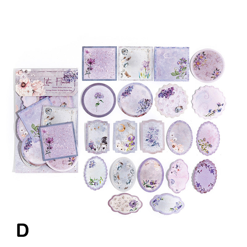 Flower Letter Sticker for Scrapbooking and Journaling – ViVi Stationery