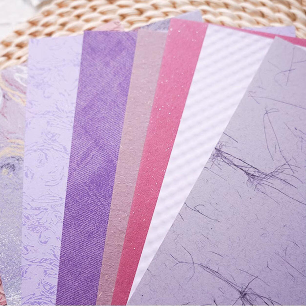 Purple Scrapbook Paper and Mesh – ViVi Stationery
