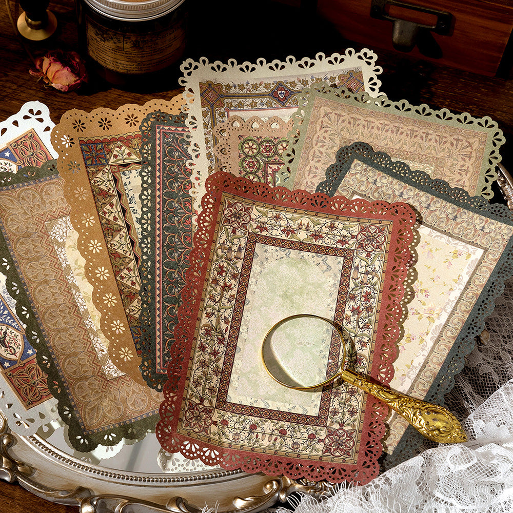 Retro Hollow Lace Papers for Scrapbooking and Junk Journal – ViVi ...