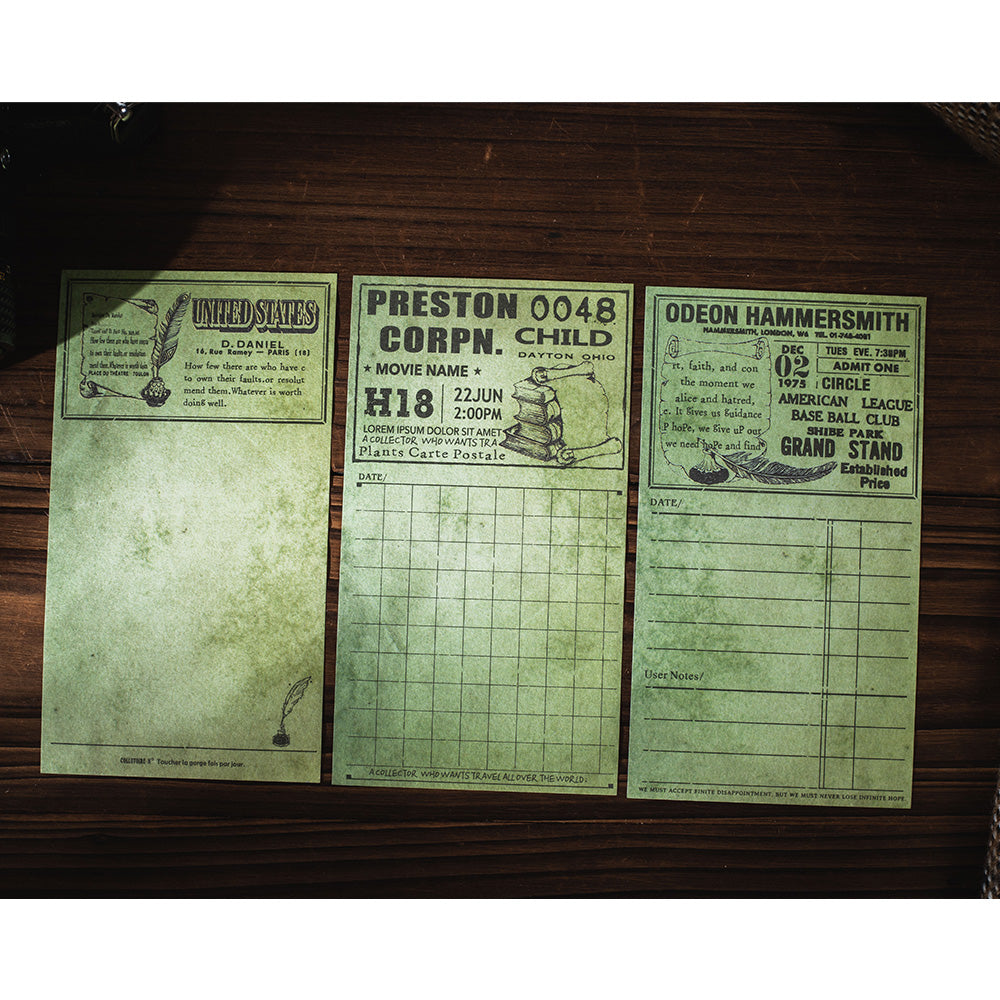 Time Record Notepad for Junk Journal – ViVi Stationery