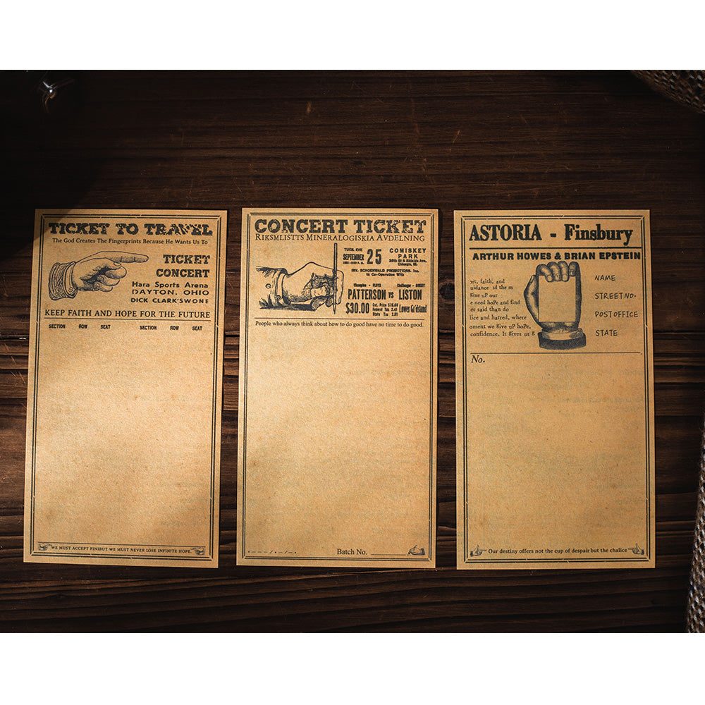 Time Record Notepad for Junk Journal – ViVi Stationery