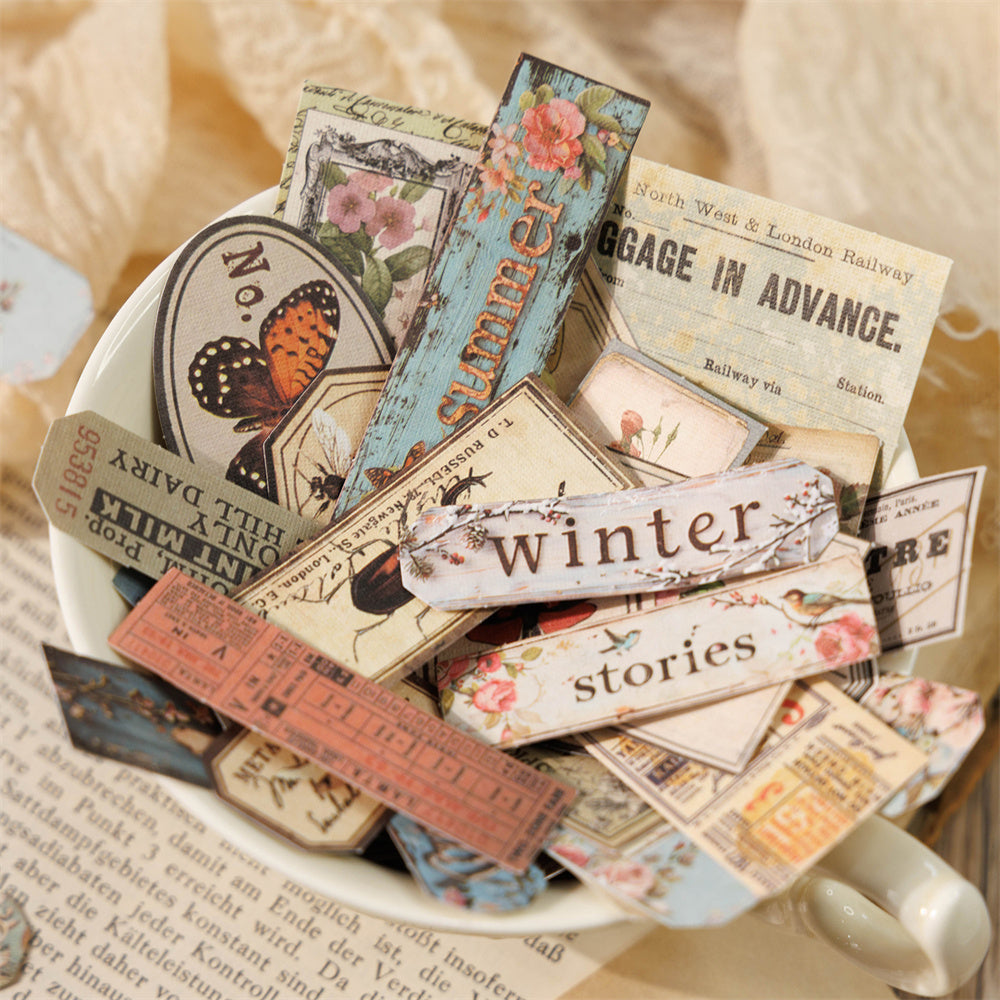 Retro Long Poems Sticker – ViVi Stationery