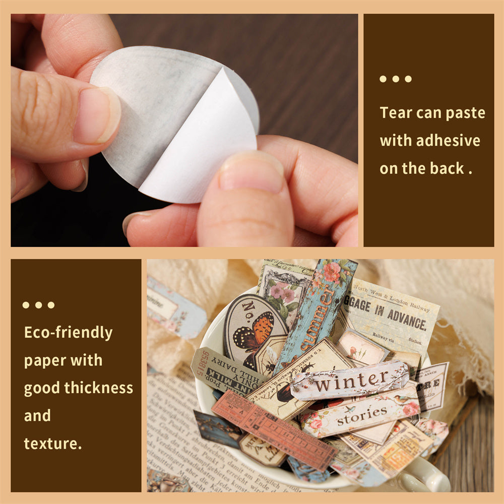 Retro Long Poems Sticker – ViVi Stationery