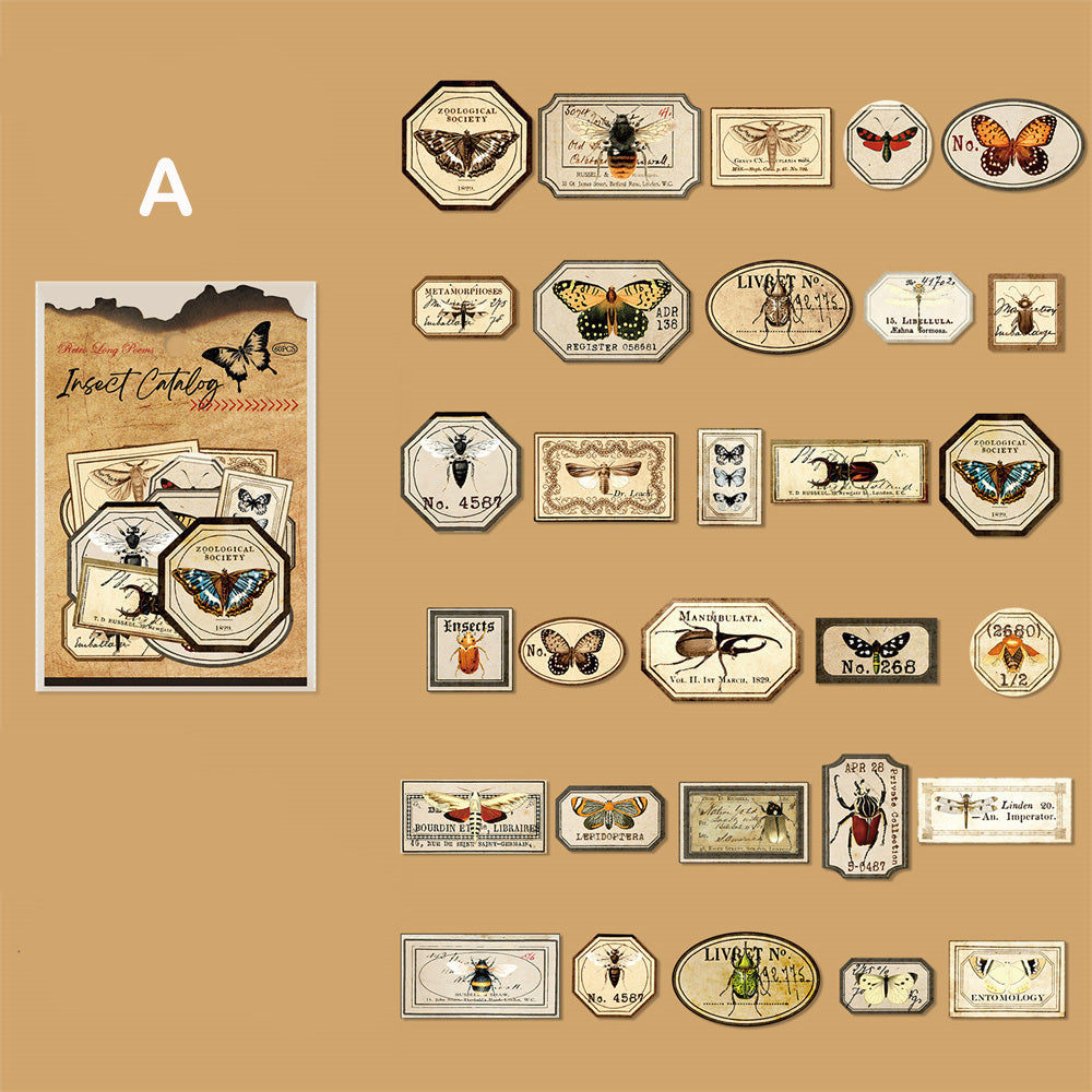 Retro Long Poems Sticker – ViVi Stationery