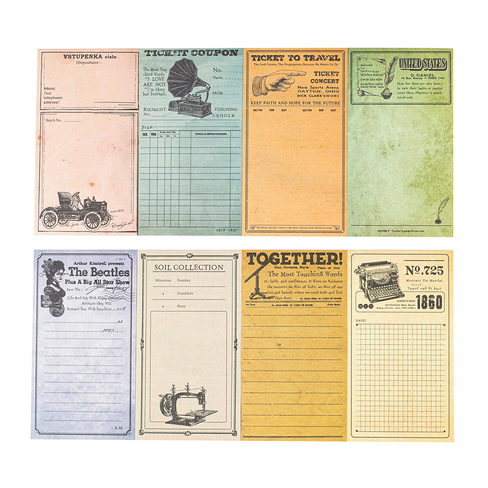 Time Record Notepad for Junk Journal – ViVi Stationery