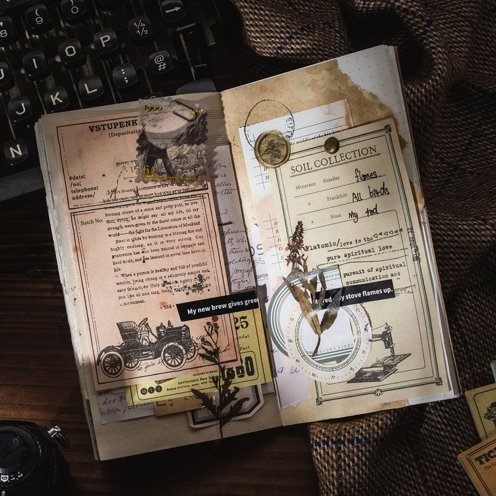 Time Record Notepad for Junk Journal – ViVi Stationery