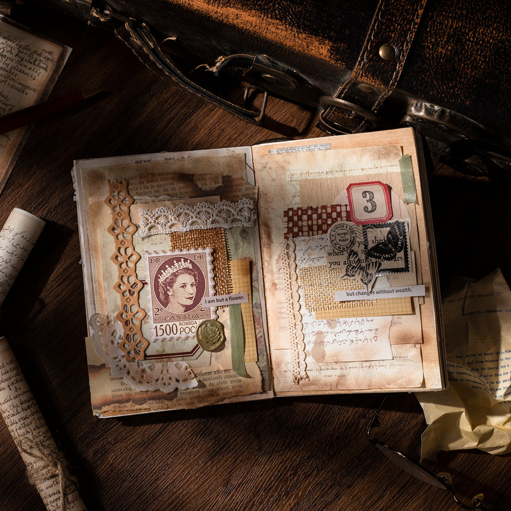 Big Size Manuscript Scrapbook Paper for Junk Journal – ViVi Stationery