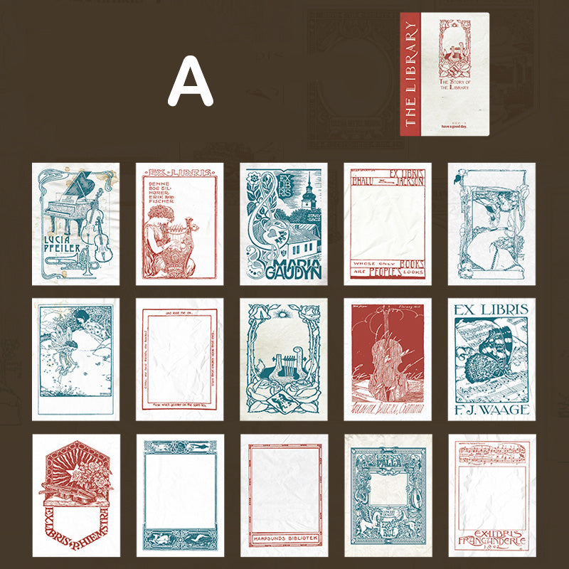 Vintage Library Scrapbook Paper – ViVi Stationery
