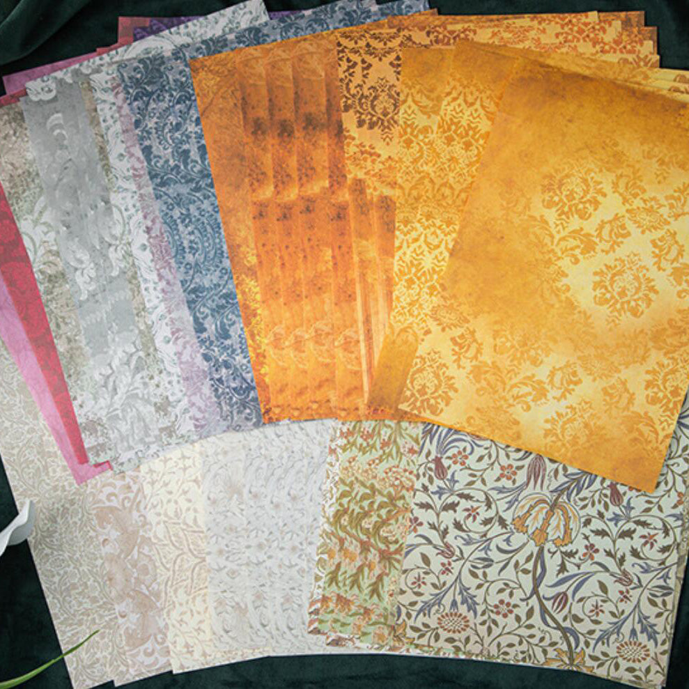 Baroque Big Size Scrapbook Paper for Junk Journal – ViVi Stationery