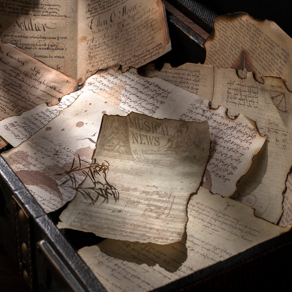 Big Size Manuscript Scrapbook Paper for Junk Journal – ViVi Stationery