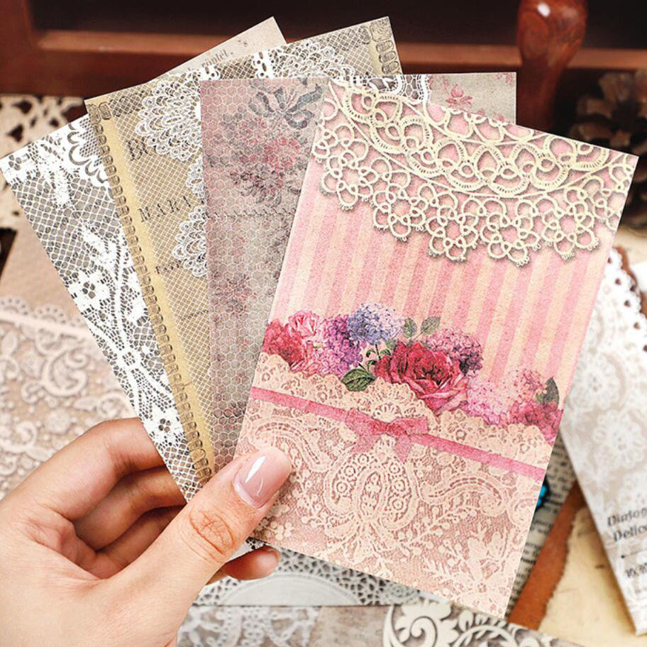 Vintage Delicate Lace Paper for Scrapbooking and Junk Journal – ViVi ...