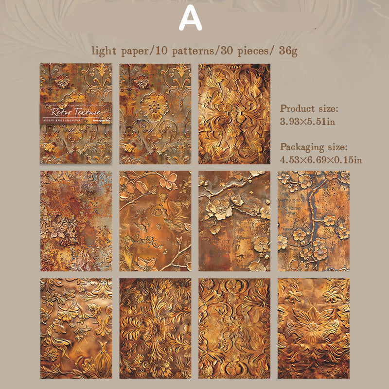Retro Texture Theme Scrapbook Paper – ViVi Stationery