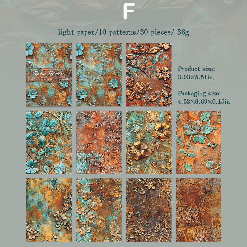 Retro Texture Theme Scrapbook Paper – ViVi Stationery