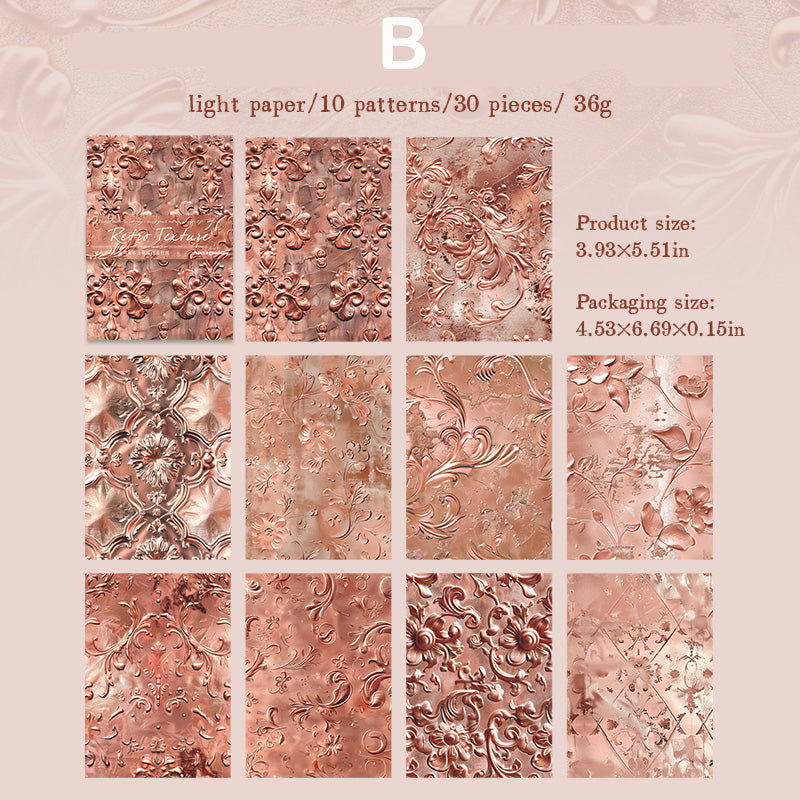 Retro Texture Theme Scrapbook Paper – ViVi Stationery