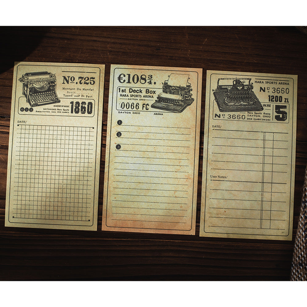 Time Record Notepad for Junk Journal – ViVi Stationery