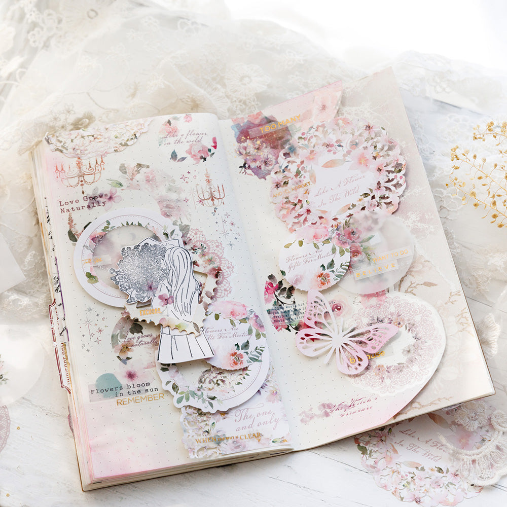 Round Flower Scrapbook Kit – ViVi Stationery