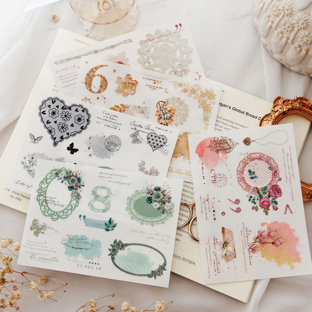 Rococo Dream Rub-on Sticker for Scrapbooking and Journaling – ViVi ...