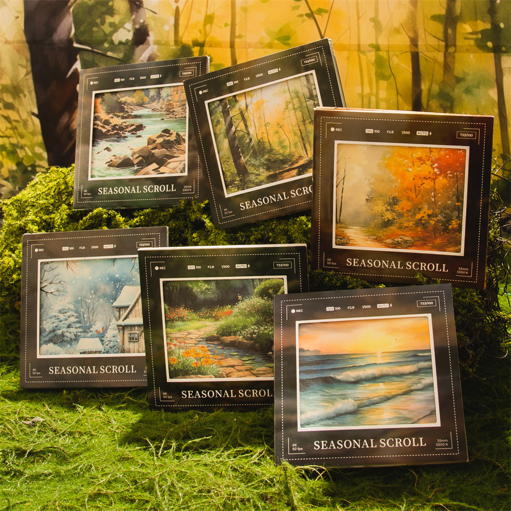 Seasonal Scroll Scrapbook Paper – ViVi Stationery