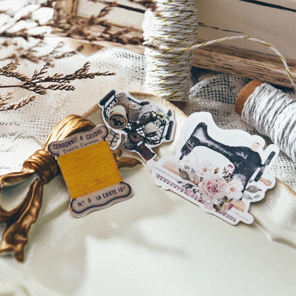 Sewing Theme Stickers for Scrapbooking and Art Journal – ViVi Stationery