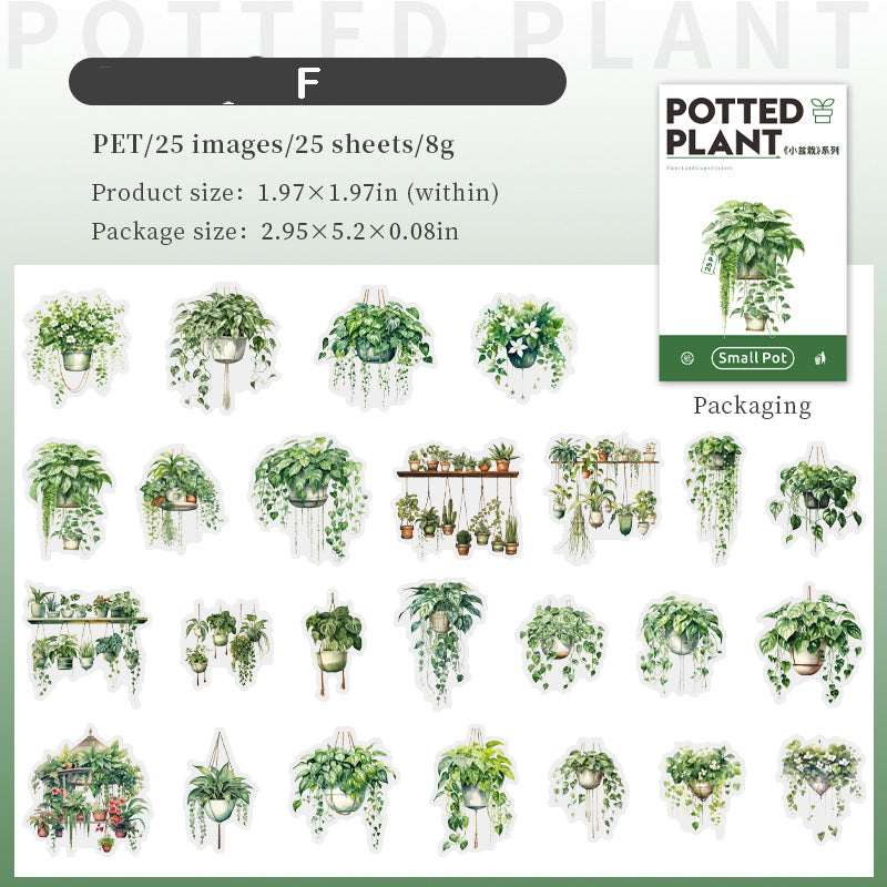 Small Potted Plant Sticker – ViVi Stationery