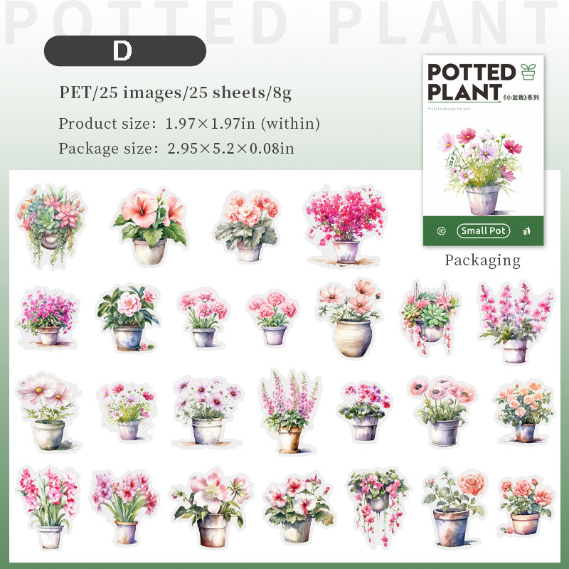 Small Potted Plant Sticker – ViVi Stationery