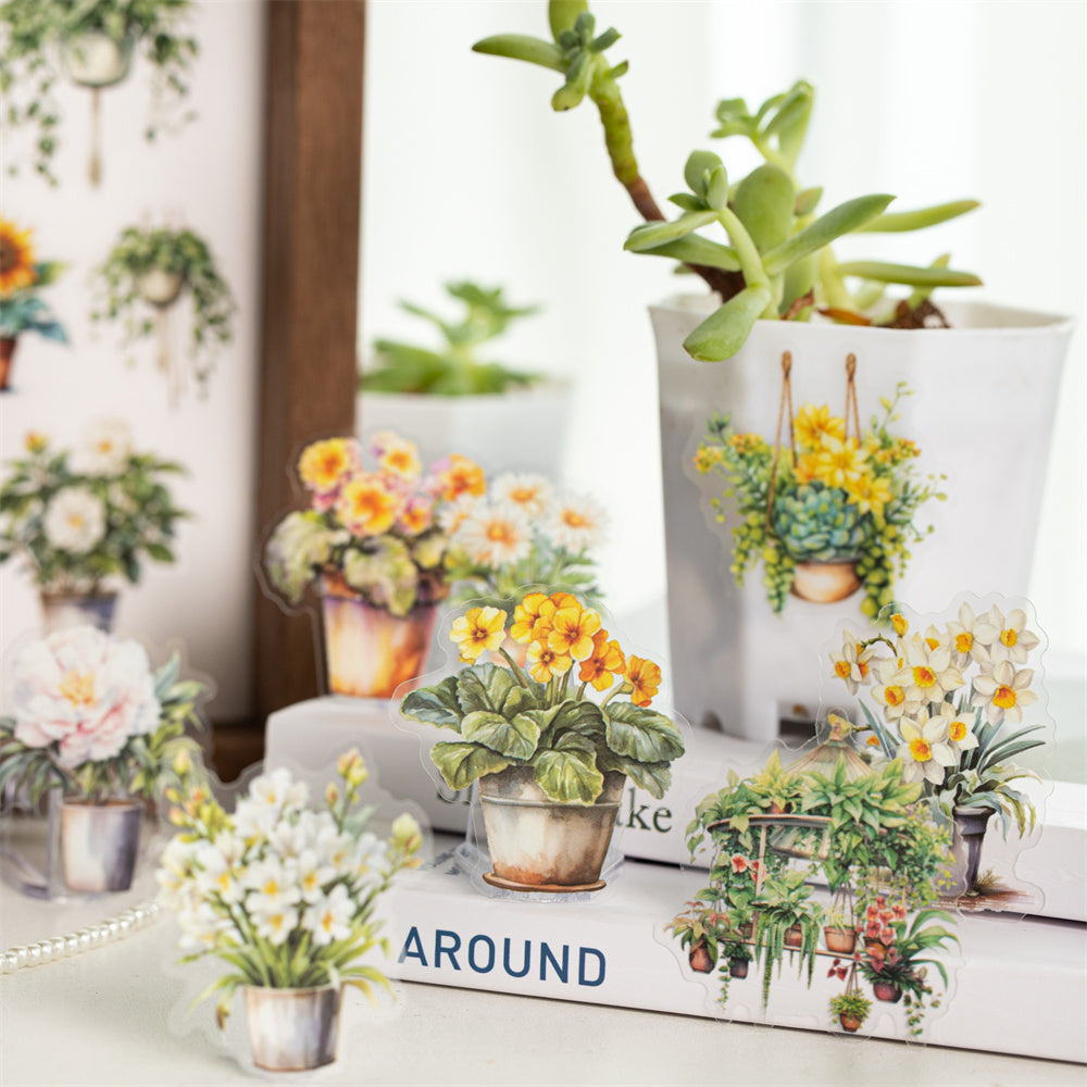 Small Potted Plant Sticker – ViVi Stationery