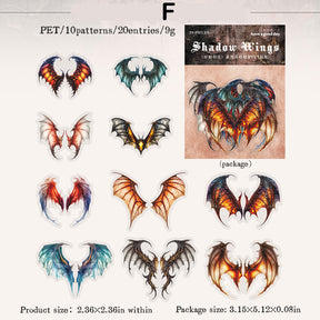Small Shadow Wings Sticker – ViVi Stationery