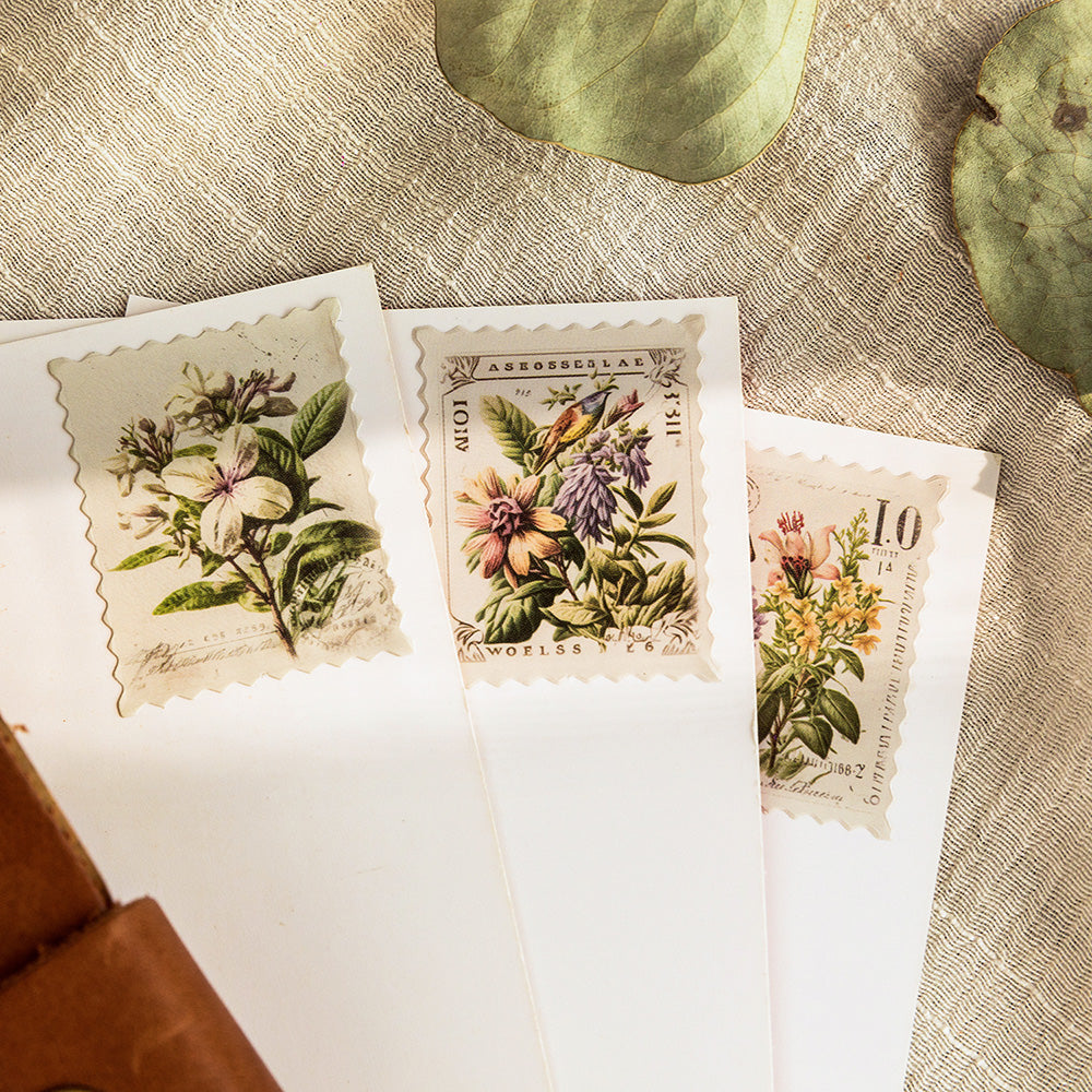 Flower Stamp Box Stickers for Scrapbooking and Art Journal – ViVi ...