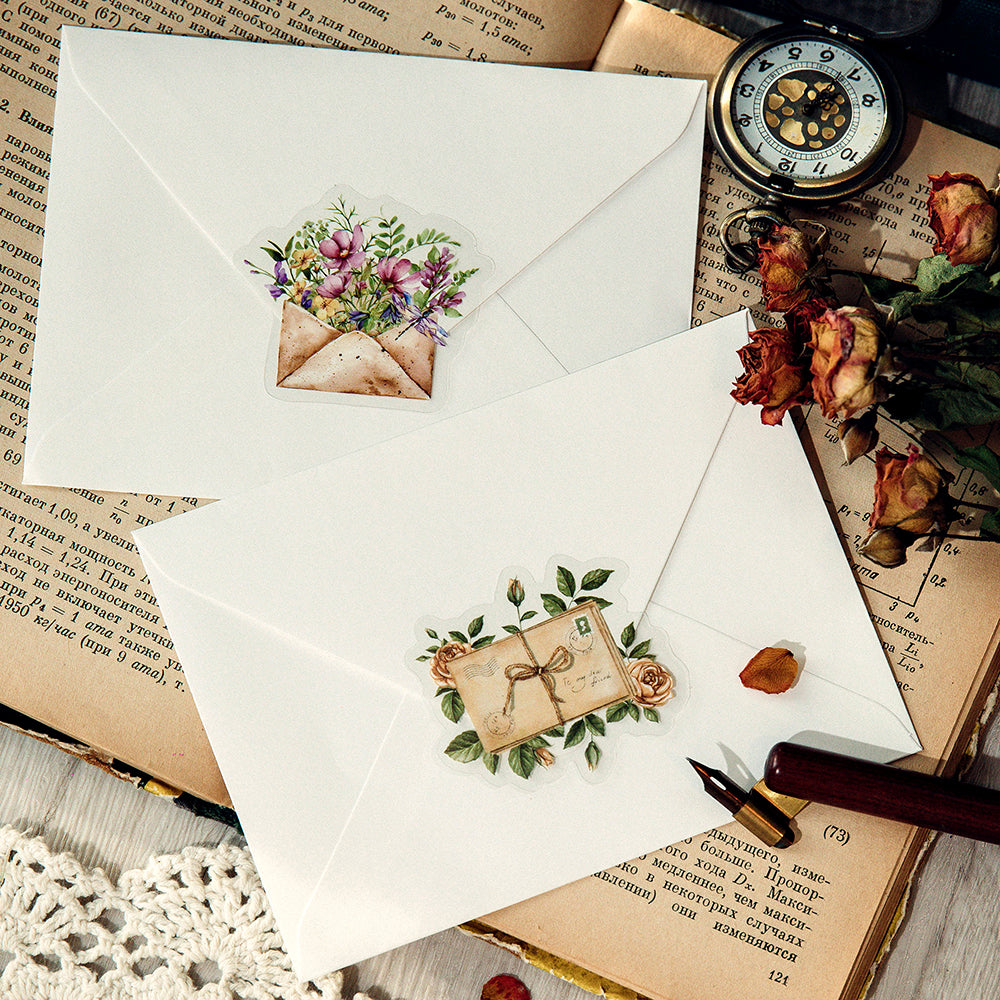 Date with Flower Stickers for Scrapbooking and Journaling – ViVi Stationery