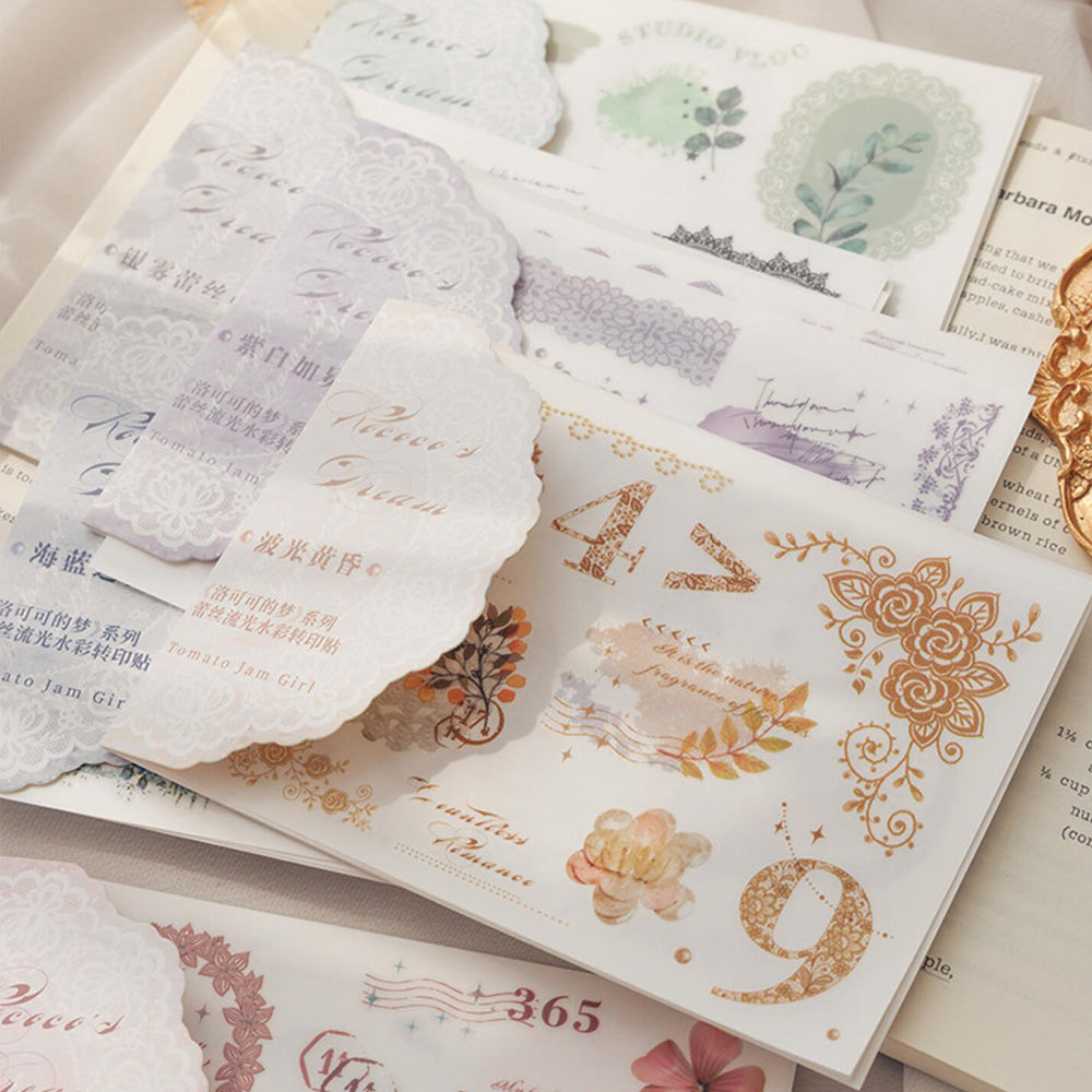 Rococo Dream Rub-on Sticker for Scrapbooking and Journaling – ViVi ...