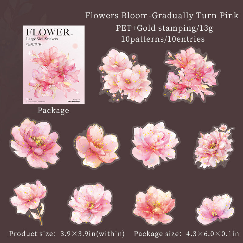 Translucent Flower Sticker – ViVi Stationery