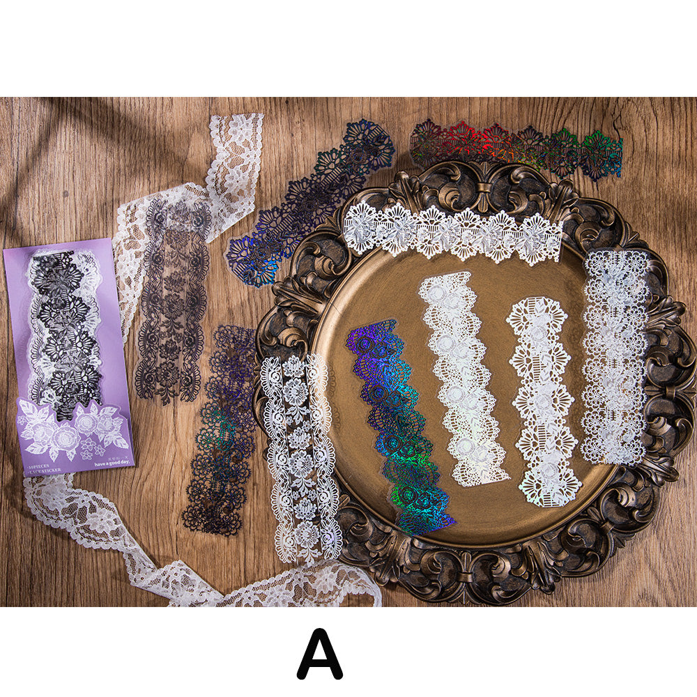 Transparent Lace Stickers for Scrapbooking and Card Making – ViVi ...