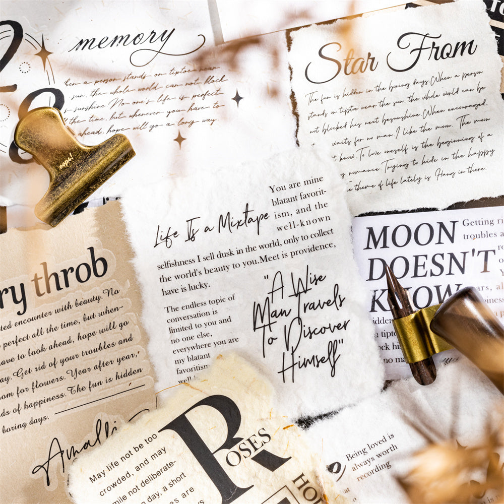 Unfinished Poem Alphabet Rub-on Sticker – ViVi Stationery