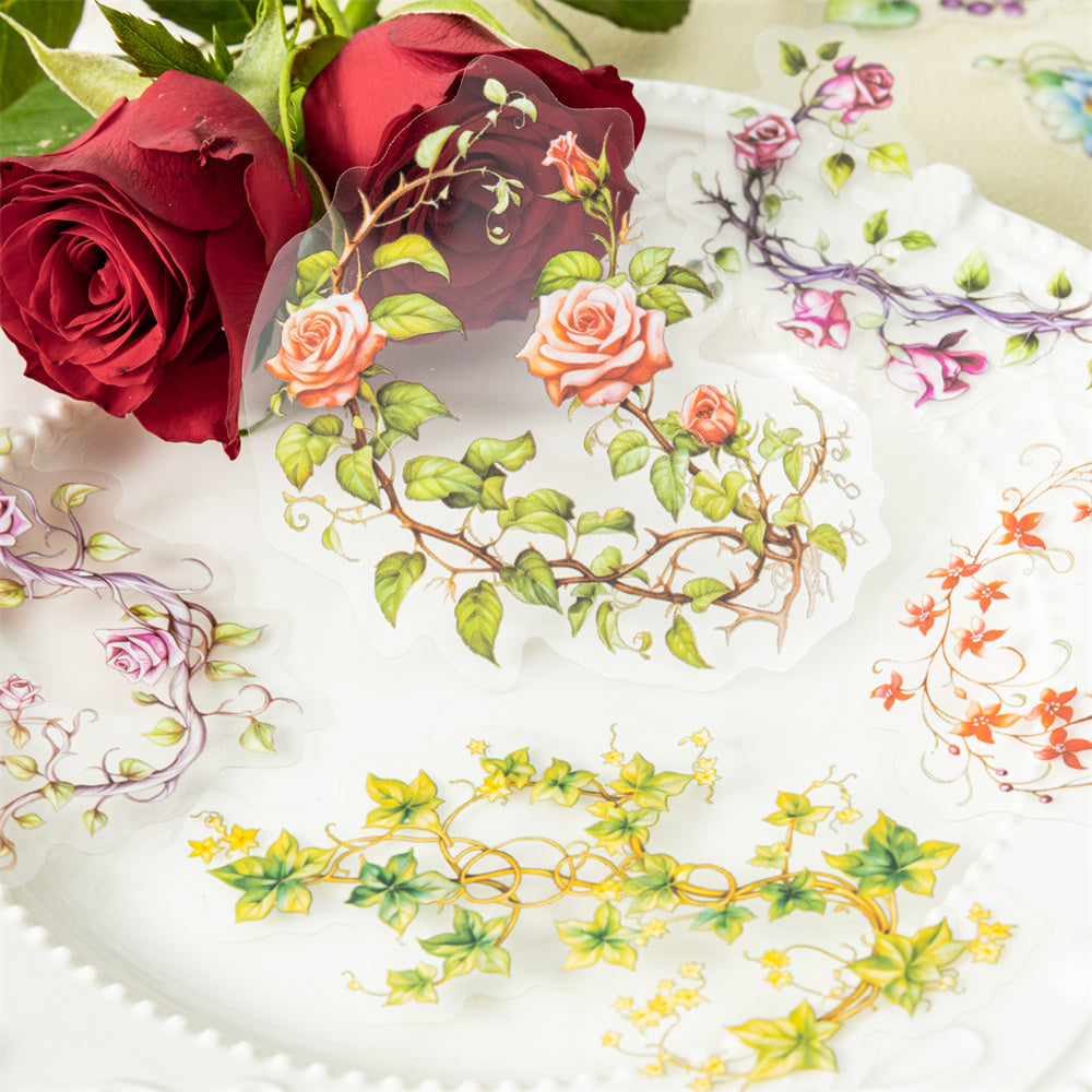 Vines Grow Flower Sticker – ViVi Stationery