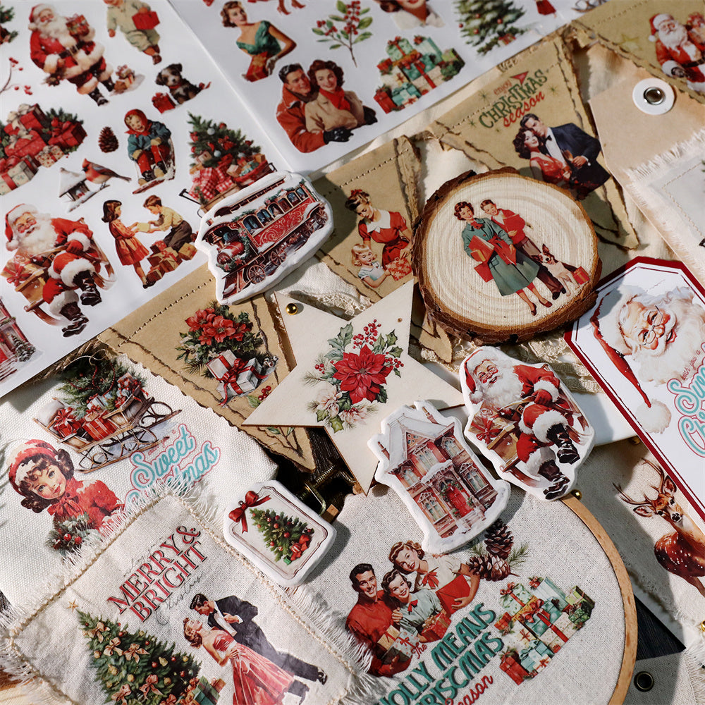 Vintage Christmas Rub On Sticker – ViVi Stationery