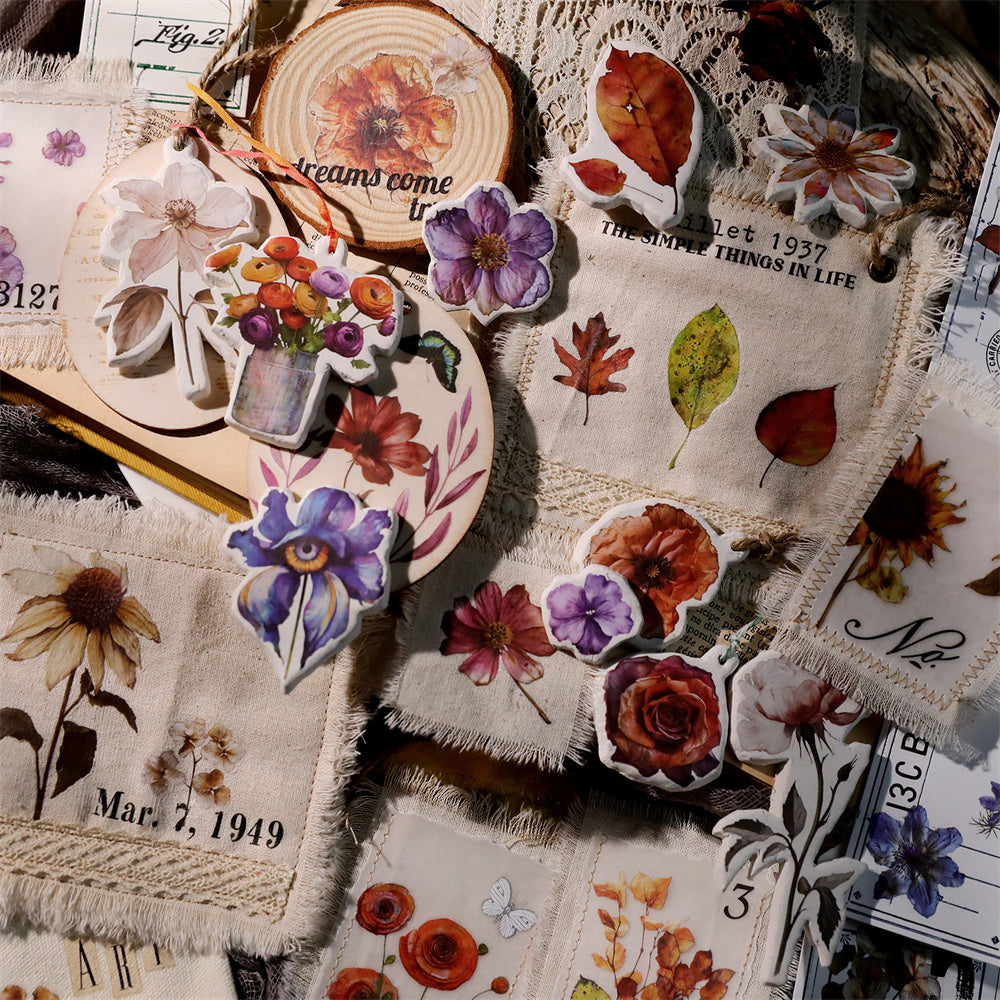 Dried Plant Rub On Sticker – ViVi Stationery