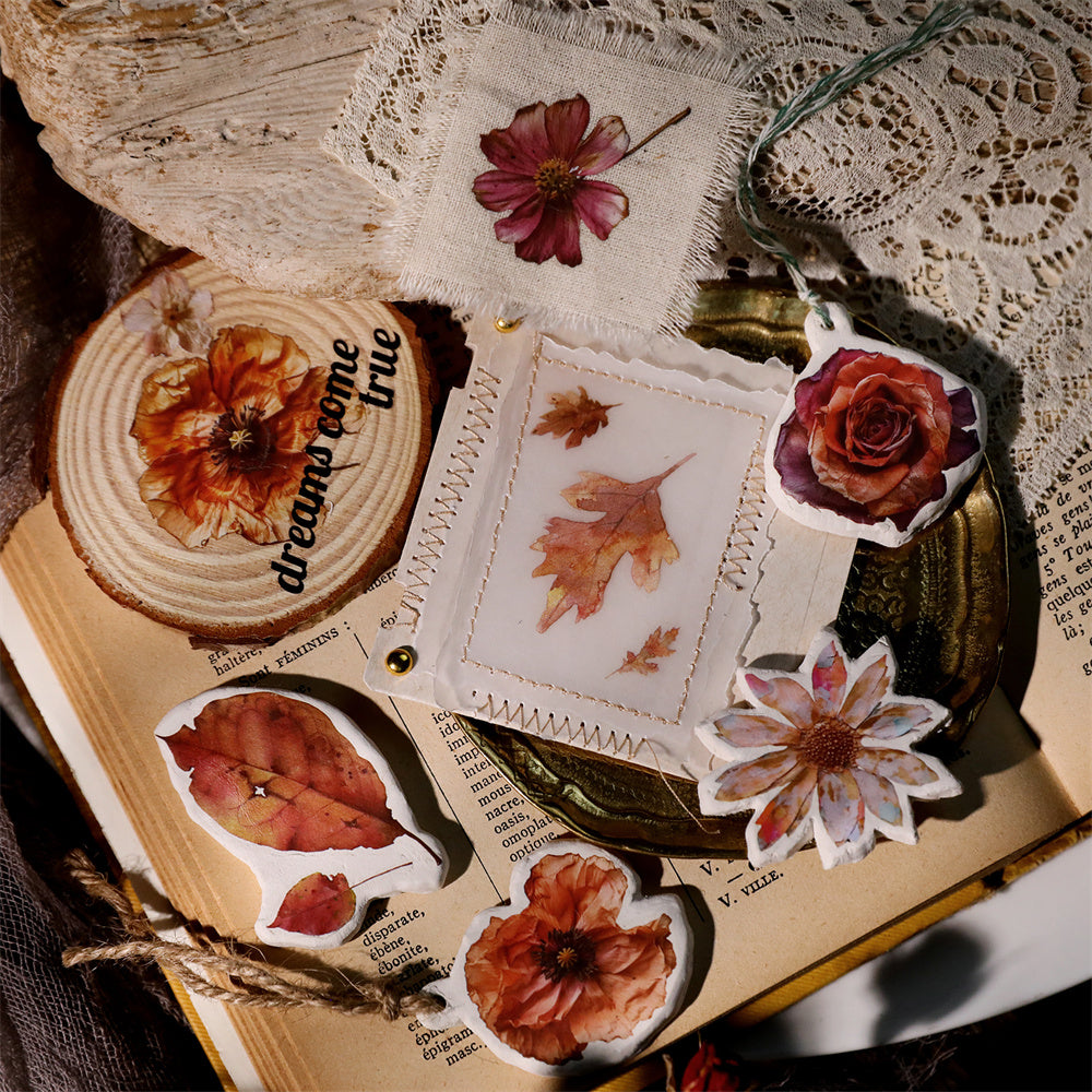 Dried Plant Rub On Sticker – ViVi Stationery