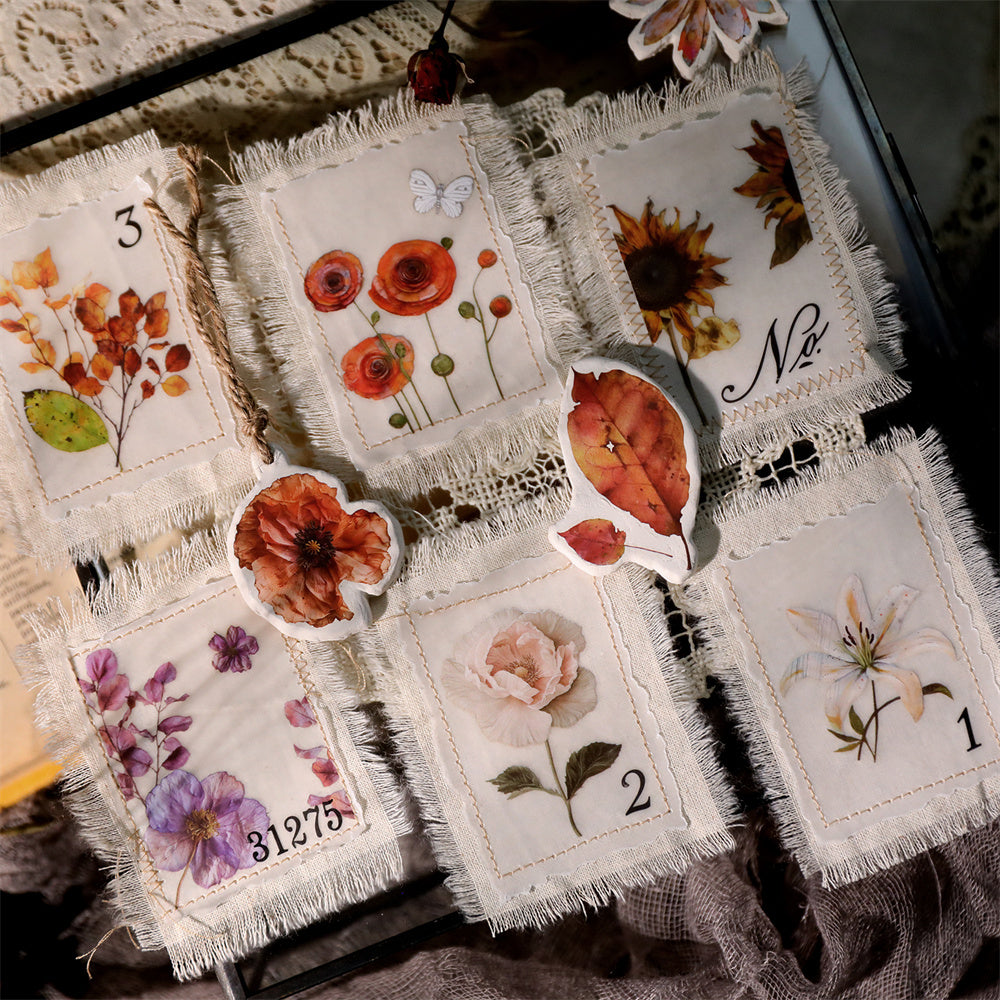 Dried Plant Rub On Sticker – ViVi Stationery