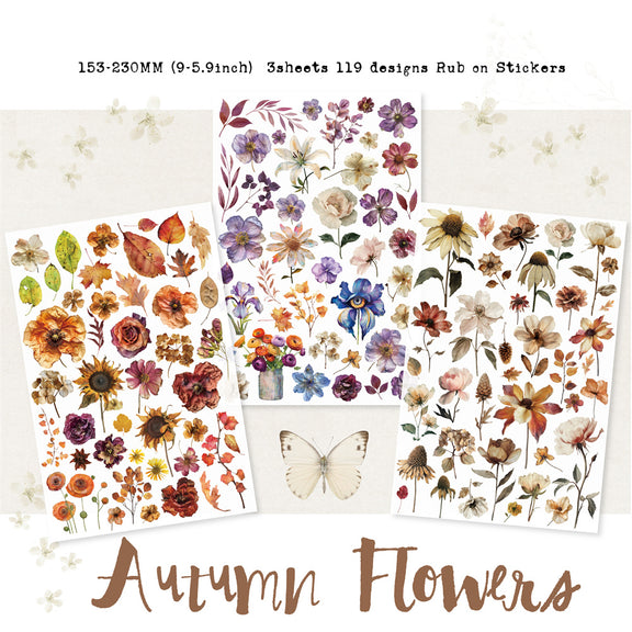 Dried Plant Rub On Sticker – ViVi Stationery