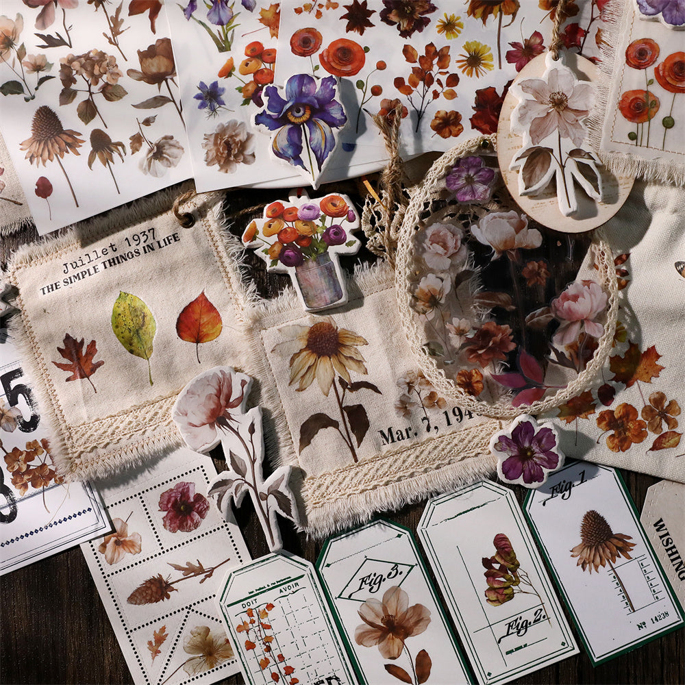 Dried Plant Rub On Sticker – ViVi Stationery