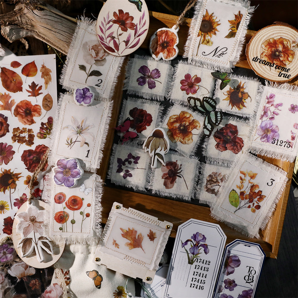 Dried Plant Rub On Sticker – ViVi Stationery