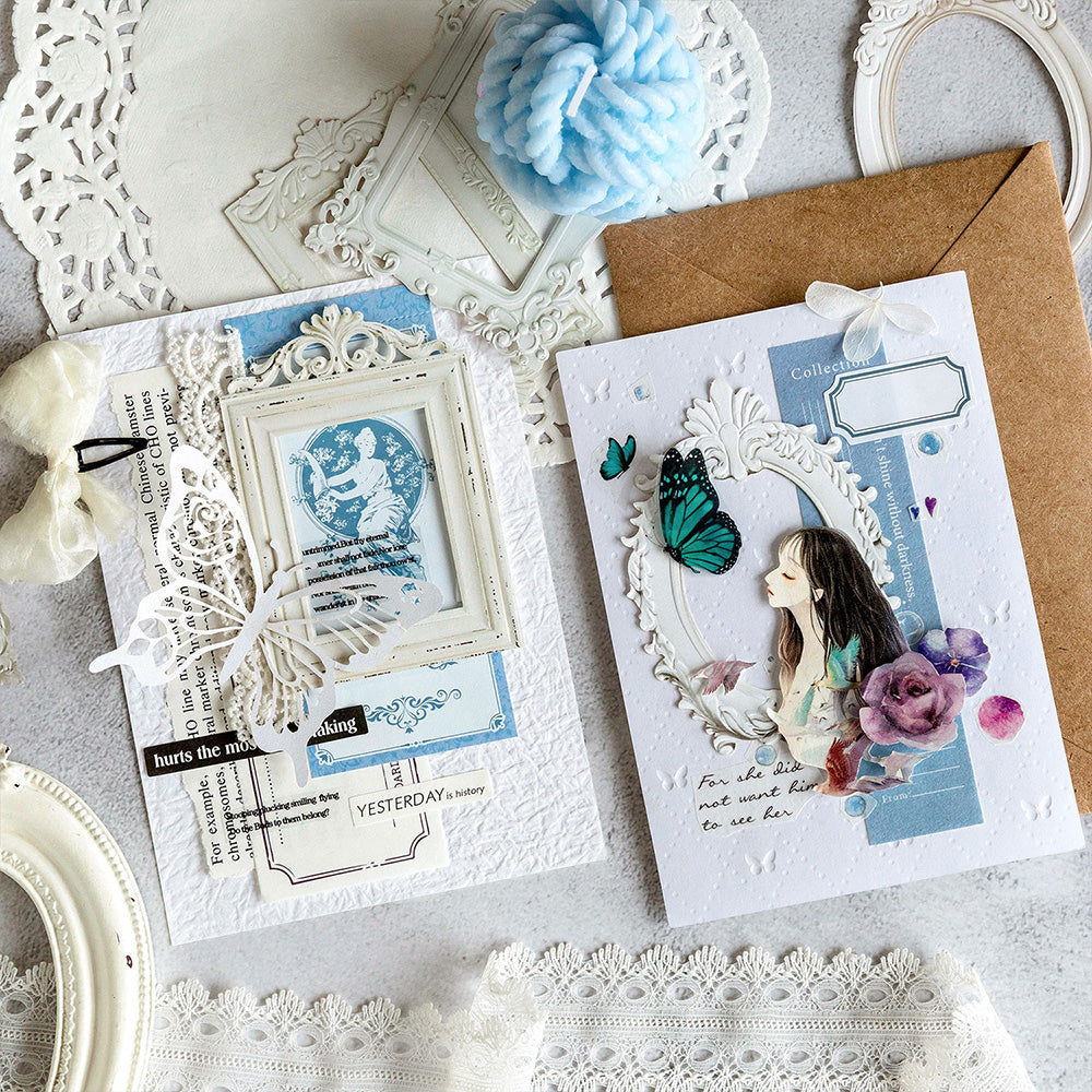 Vintage Romantic Frame Papers for Scrapbooking and Journaling – ViVi ...
